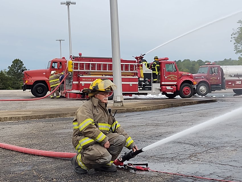 Baxter County fire departments come together for fire drill | Baxter ...