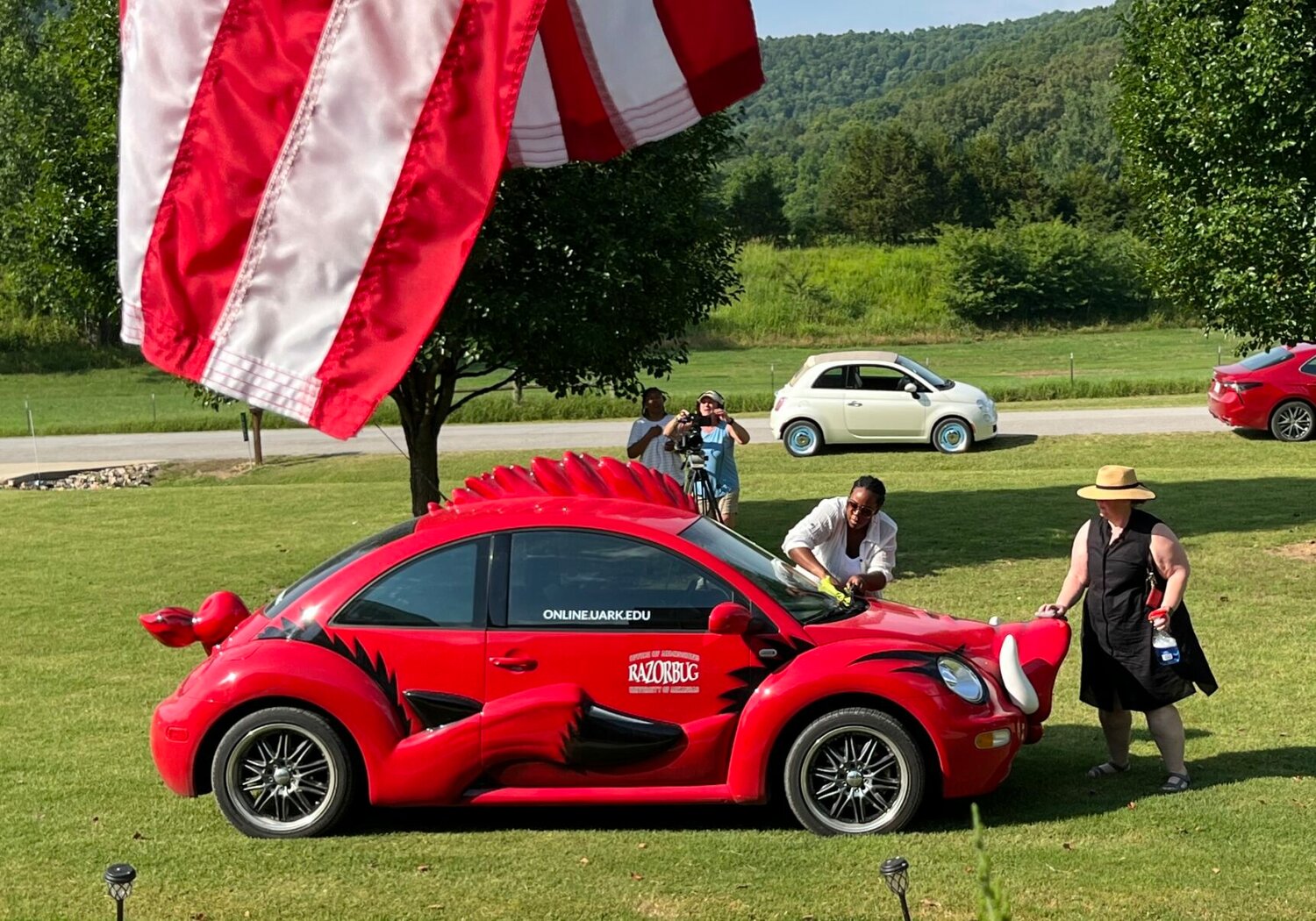 Slug bug. Hog bug. Razorbug makes way through rural Arkansas, handing ...