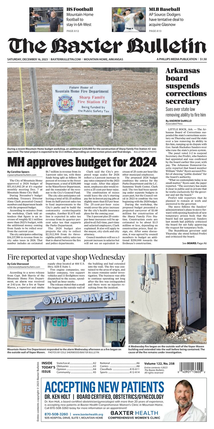 Saturday, December 16, 2023 | Baxter Bulletin