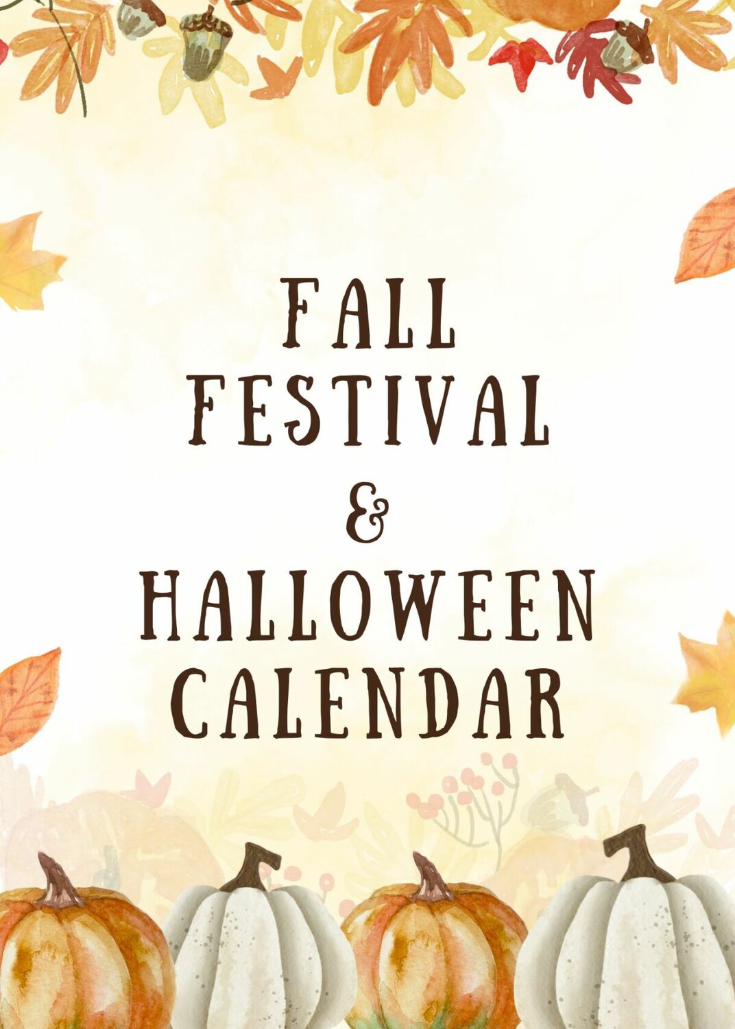 Fall Festival/Halloween Calendar | Baxter Bulletin