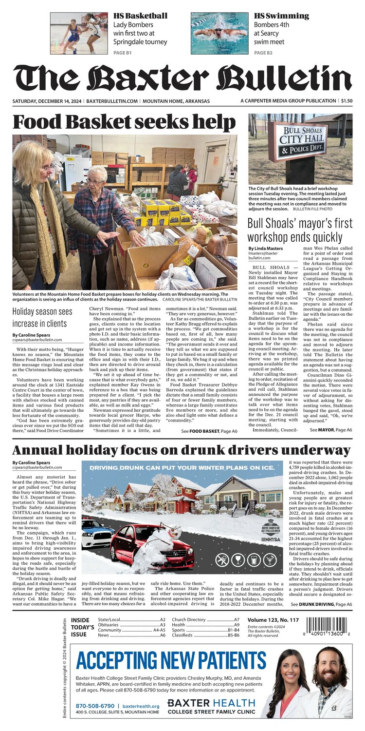 Saturday, December 14, 2024 | Baxter Bulletin