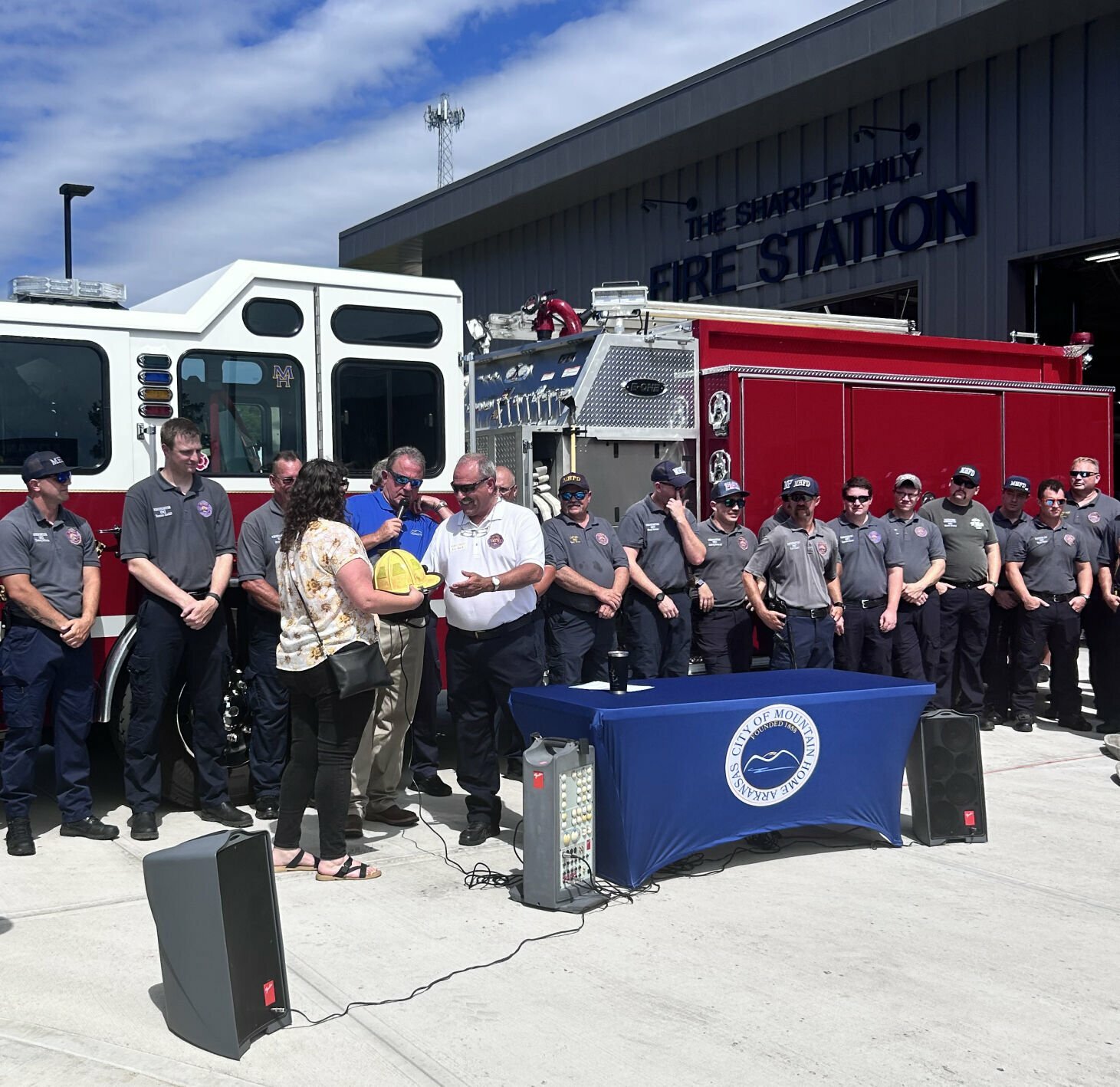 Fire Station's opening and anniversary celebrated | Baxter Bulletin