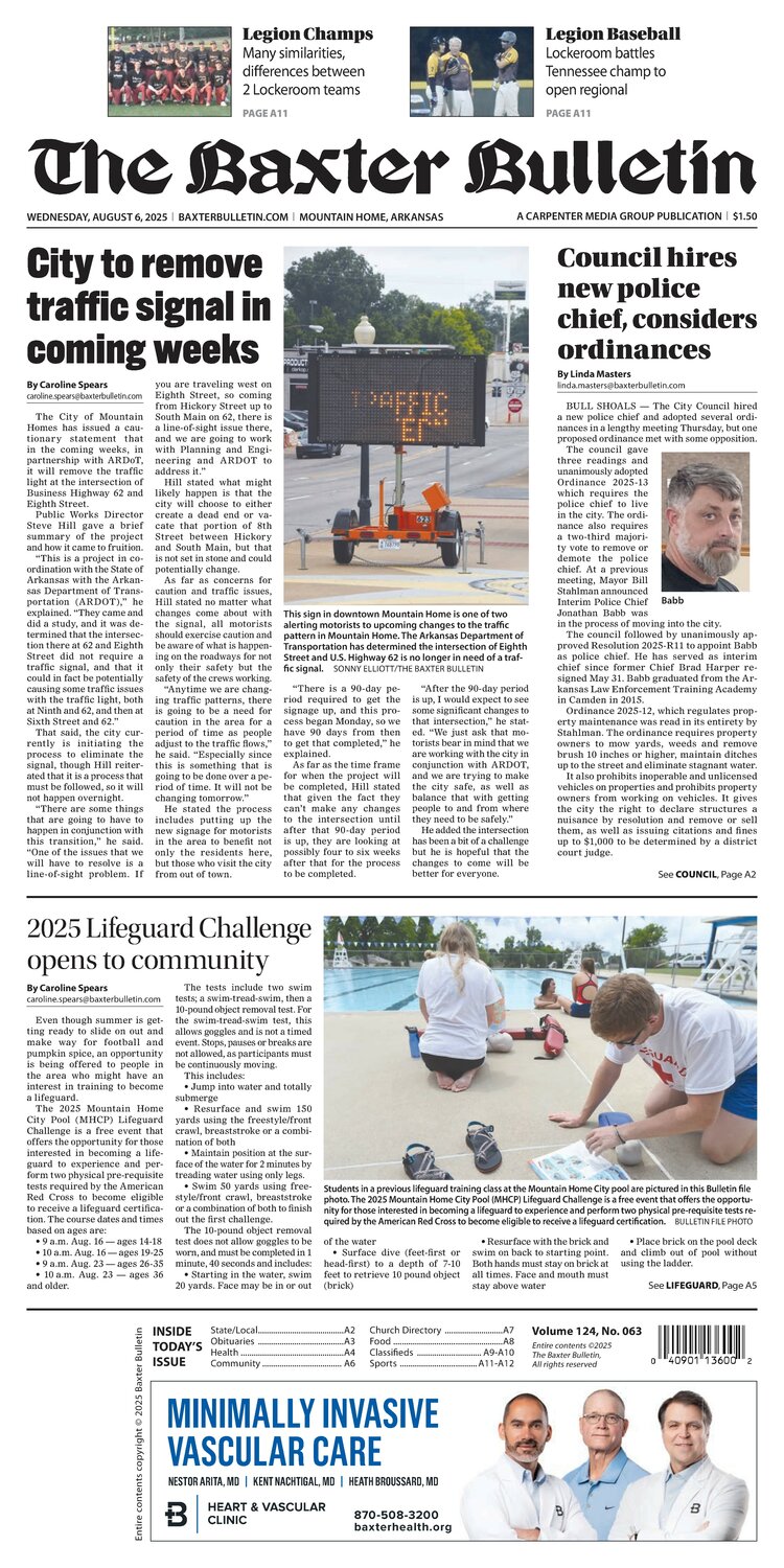 Wednesday, August 6, 2025 | Baxter Bulletin