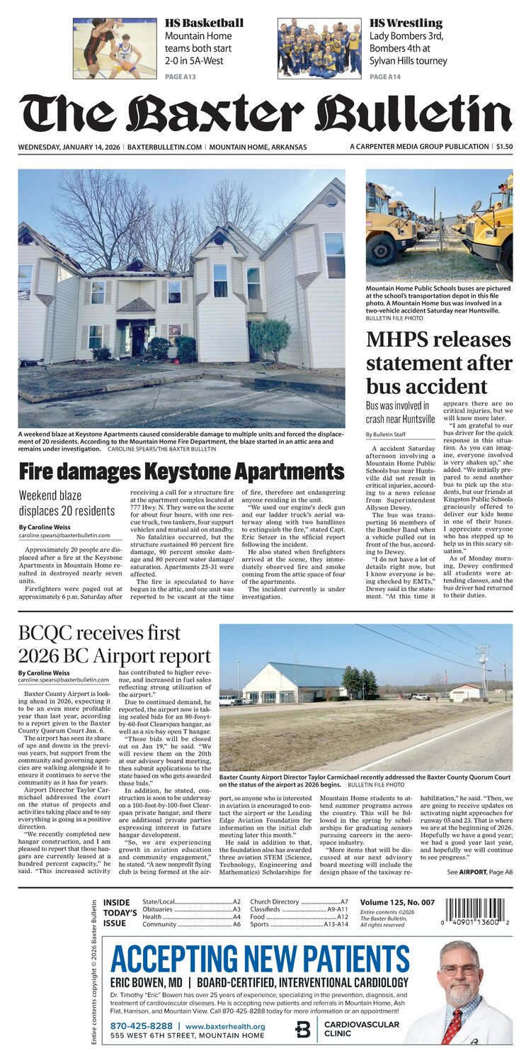 Wednesday, January 14, 2026 | Baxter Bulletin