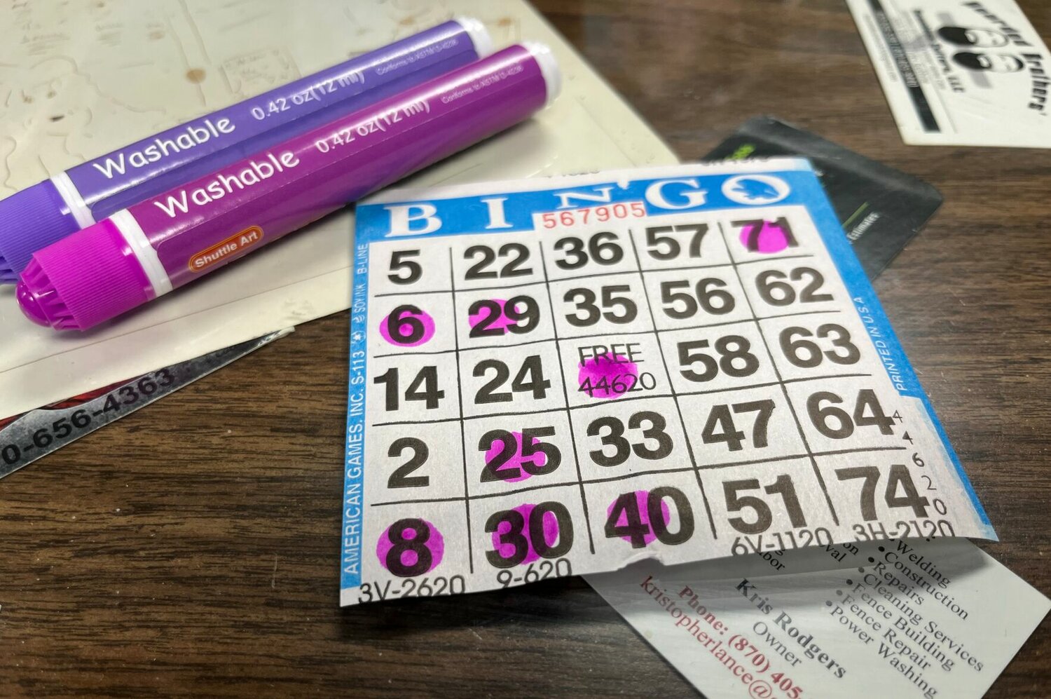Bingo Calendar | Baxter Bulletin