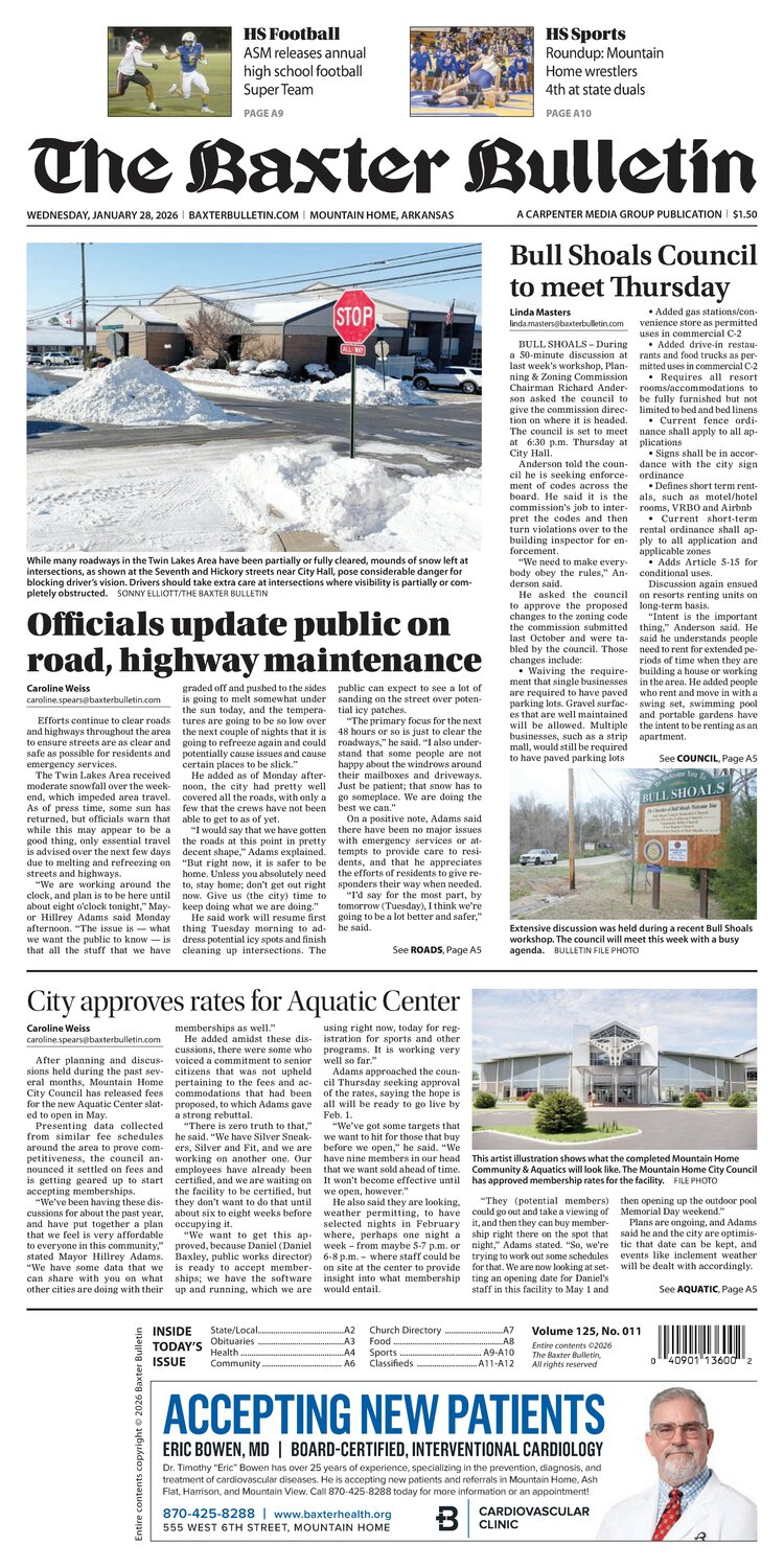 Wednesday, January 28, 2026 | Baxter Bulletin