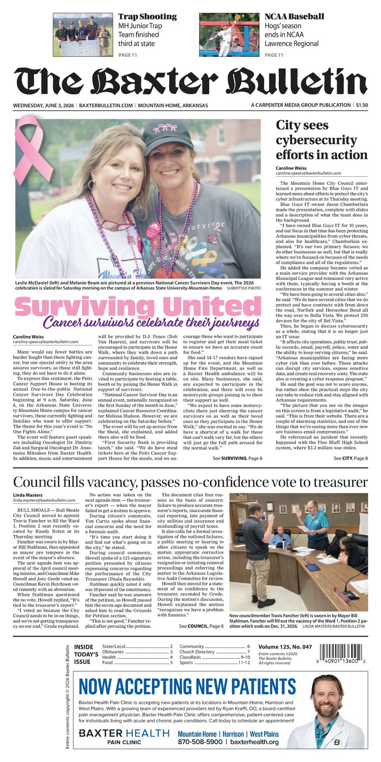 Wednesday, June 3, 2026 | Baxter Bulletin