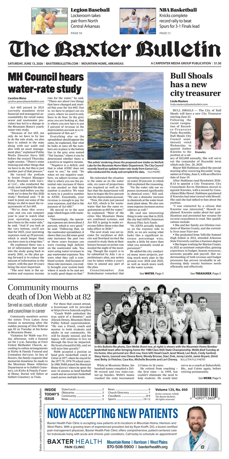 Saturday, June 13, 2026 | Baxter Bulletin