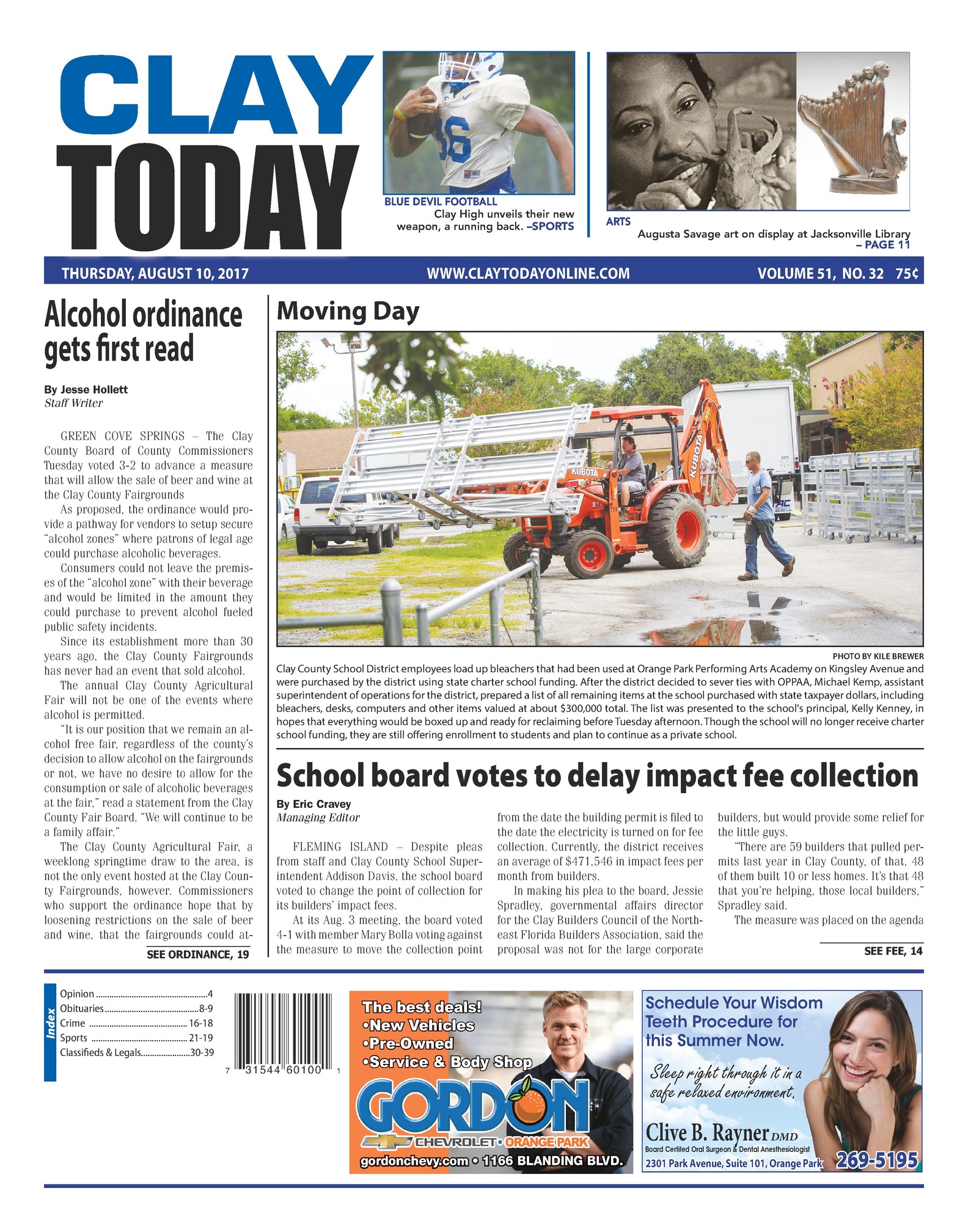 Clay Today 8/10/17 | Clay Today