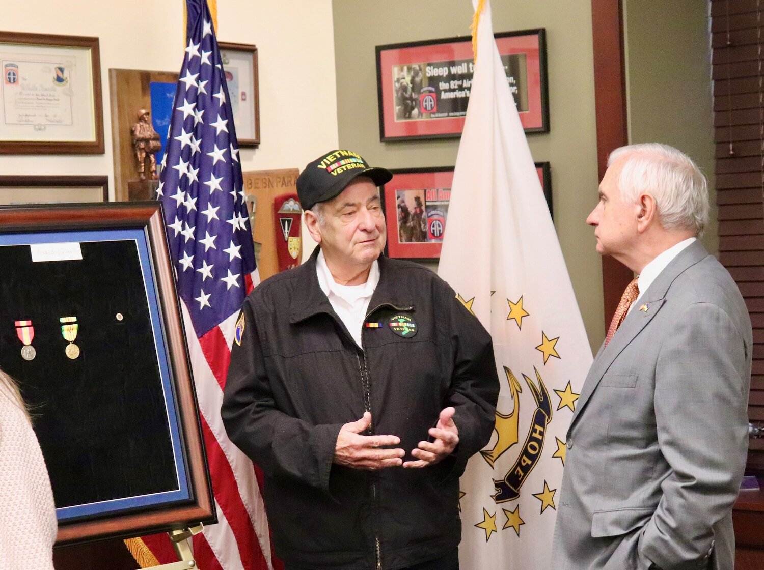 Galinelli receives medals honoring his military service | EastBayRI.com ...